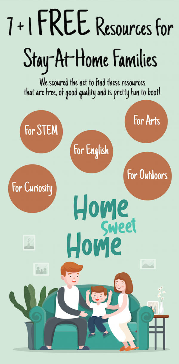 Free Stay Home Activities for Families / Language, Science, Crafts and ...